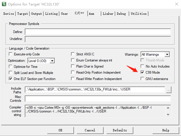 华大（小华）HC32L130工程创建_hc32l130环境搭建-CSDN博客