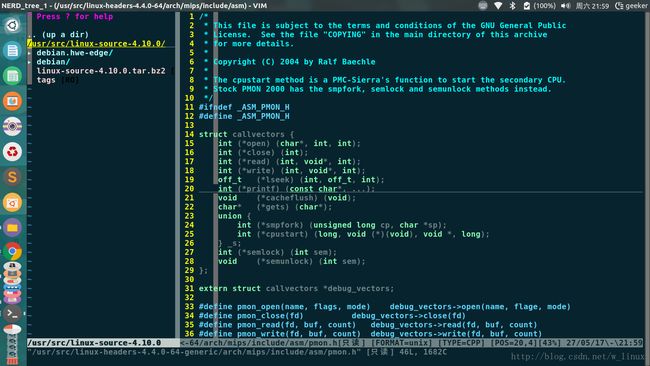 Ubuntu下查看Linux内核源码(vim+ctags)_怎么能看出来ubuntu18.04的内核源代码是否完整-CSDN博客