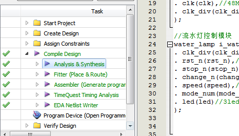 Quartus流水灯的设计verilog代码青创QC-FPGA开发板_quartus控制一个led灯闪烁的编程-CSDN博客