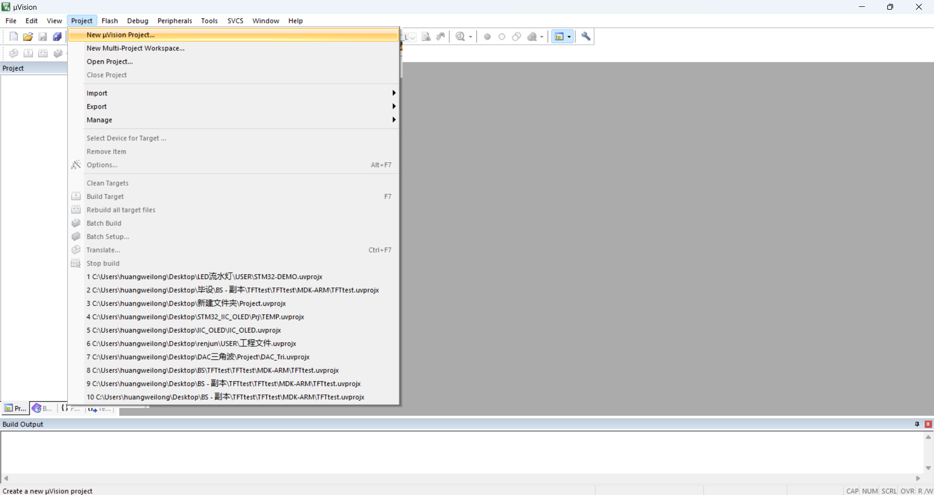 从零开始创建一个Keil项目_如何自建keil algorithm-CSDN博客