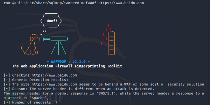 waf指纹识别工具WAFW00F的使用_wafw00f使用-CSDN博客