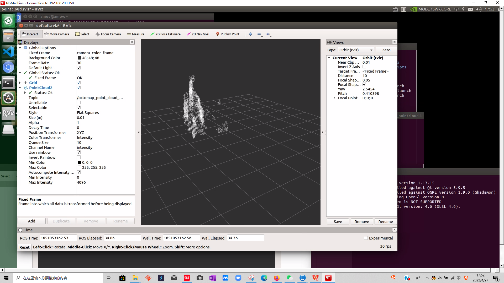 自己实现一下基于T265+D435i的octomap建图20220515_d435+t265在线构建三维局部栅格地图-CSDN博客