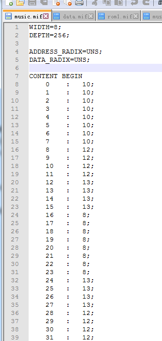 音乐播放器一首歌蜂鸣器ROM存储Verilog,代码/视频_乐曲mif文件-CSDN博客