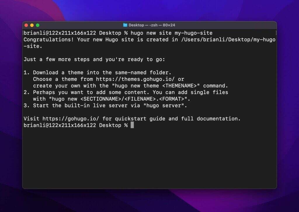 实例讲解如何使用Hugo框架搭建静态网站_hugo静态网站-CSDN博客