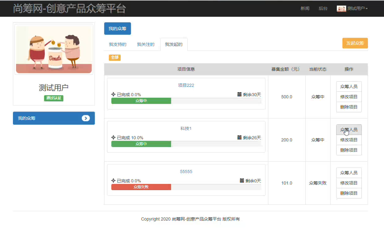 基于springboot 创意产品众筹平台基于springboot的创意产品众筹平台的设计与开发 Csdn博客