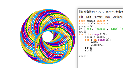 Python创意turtle作品和代码python的turtle库创意绘图使用python中的turtle库绘制 【“al重庆财经学院】的绘图作品。 主题以“ Csdn博客 