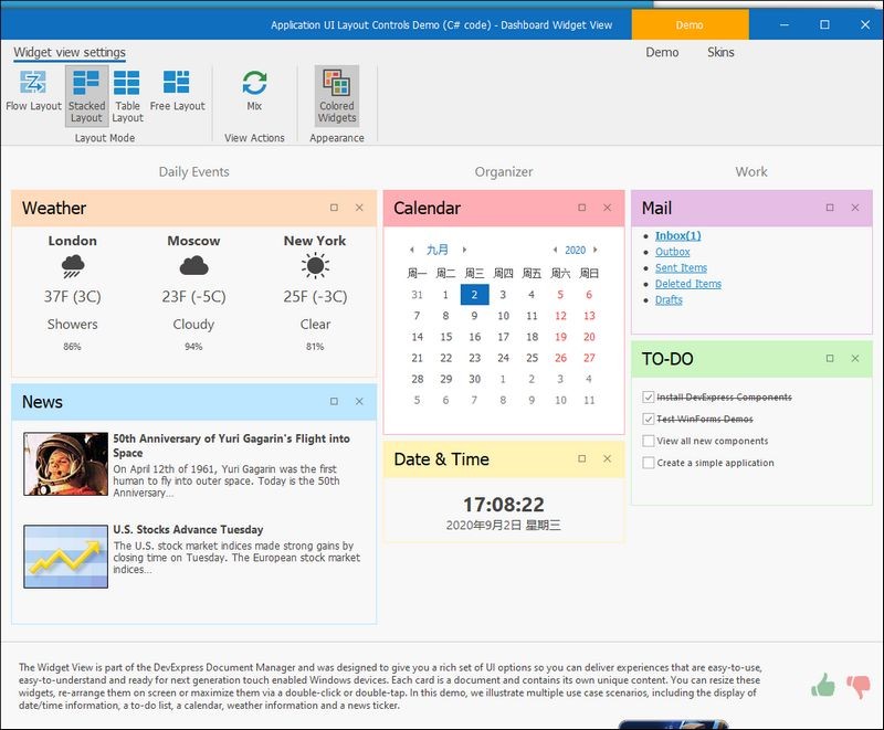 WinForm界面开发教程：DevExpress WidgetView使用介绍_winform调用dev_界面开发小八哥的博客-CSDN博客