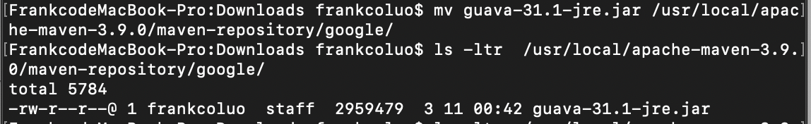 下载jar文件手动添加本地Maven仓库_guava-31.1-jre.jar-CSDN博客