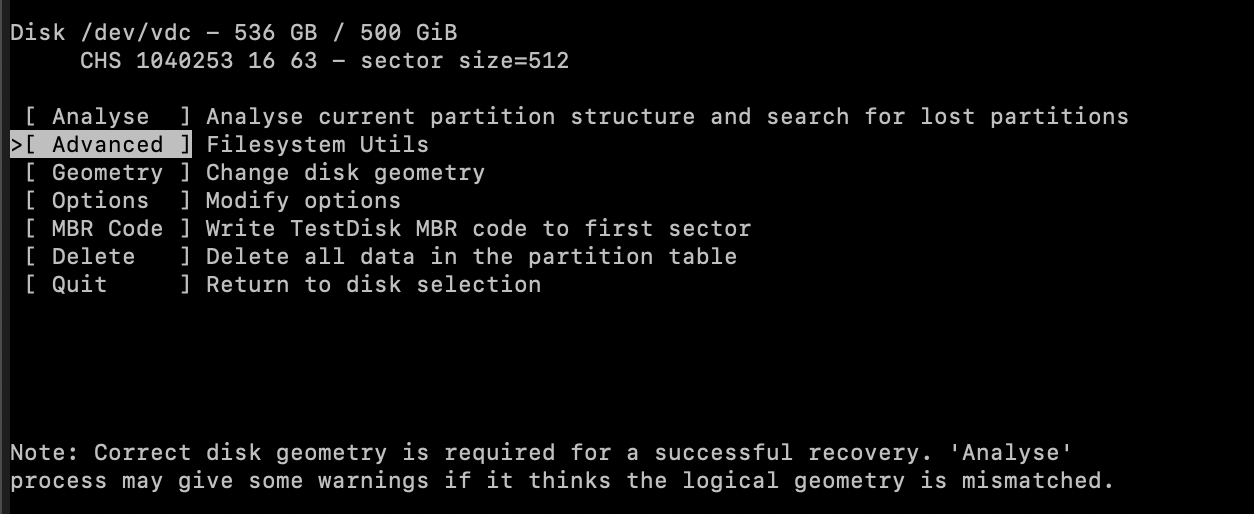 使用testdisk恢复数据盘文件_testdisk 恢复文件夹-CSDN博客