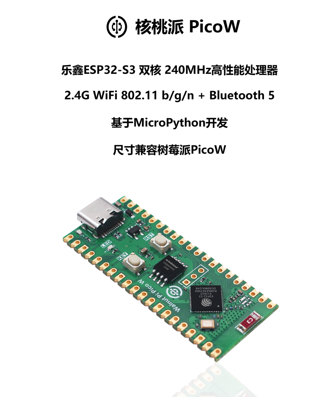 基于ESP32-S3的核桃派PicoW和在线教程正式发布，支持Home Assistant，前500套限时优惠！...-CSDN博客