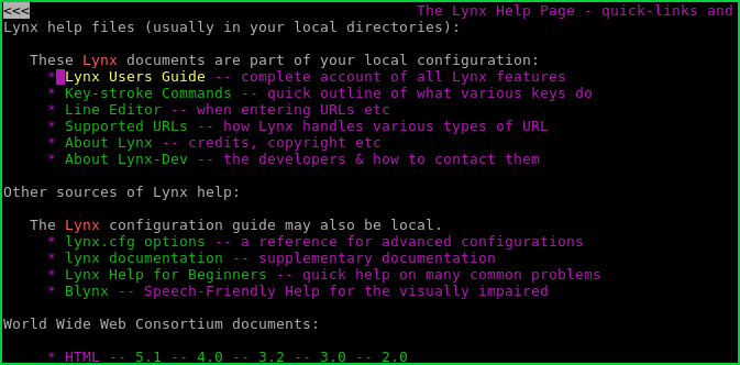 Linux Lynx基于文本和终端的浏览器-CSDN博客