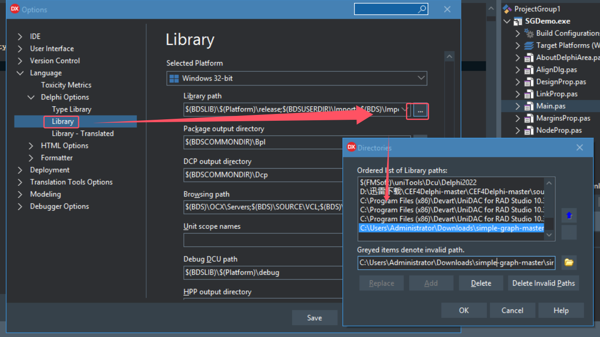 Delphi10.3下SimpleGraph v2.92流程图的安装，使用-CSDN博客