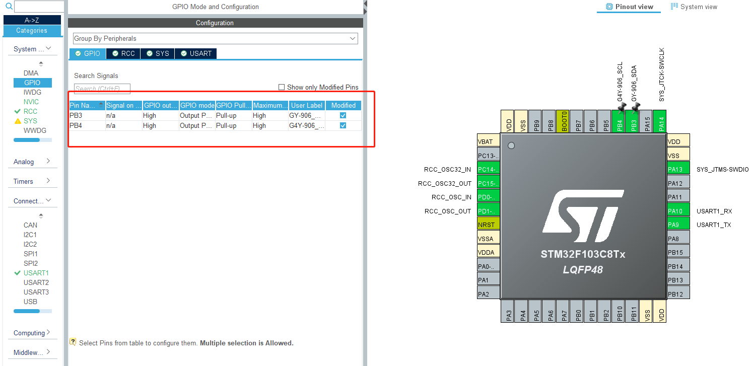 STM32F103C8T6使用HAL库驱动GY906_stm32 hal库驱动-CSDN博客