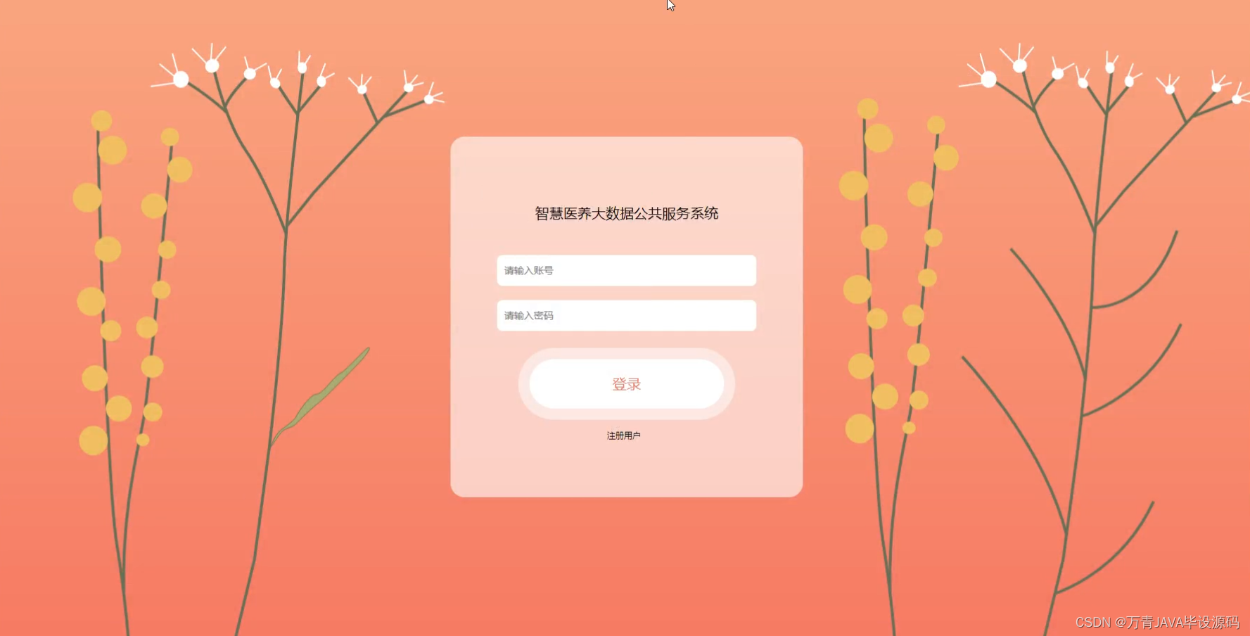 Ssmjsp计算机毕业设计智慧医养大数据公共服务系统2lf8t（程序lw源码远程部署）万青java毕设源码的博客 Csdn博客