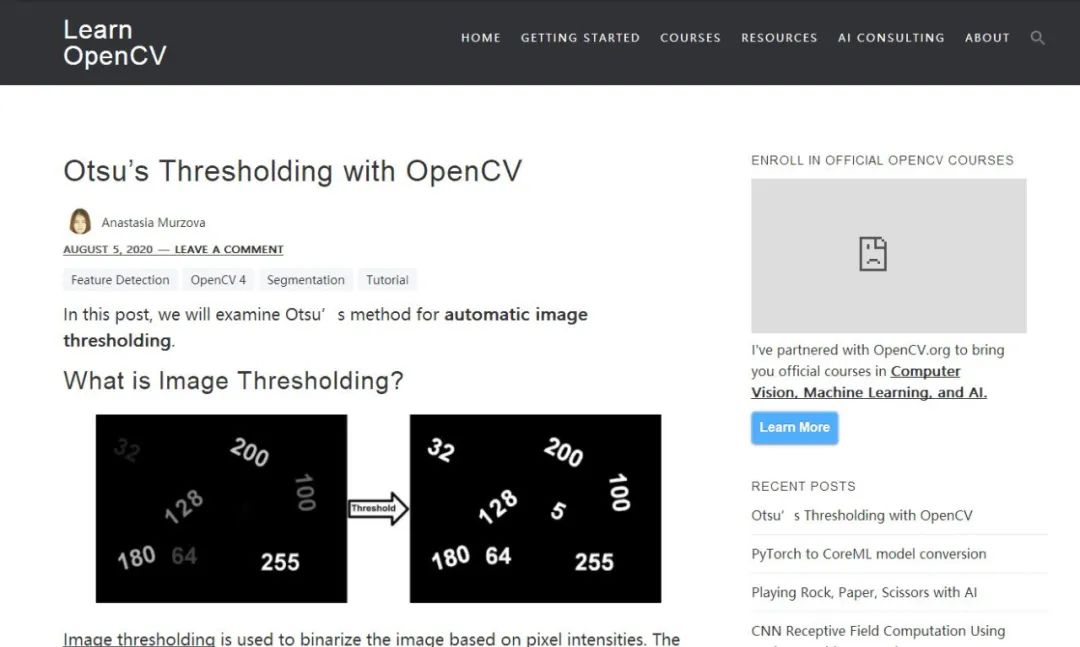 学习opencv3 pdf_【资源分享】有哪些学习openCV的网站或书籍？-CSDN博客