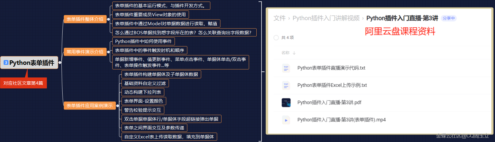 金蝶云星空python插件入门讲解 学习课程大纲总览含配套视频讲解课程金蝶python开发 Csdn博客 