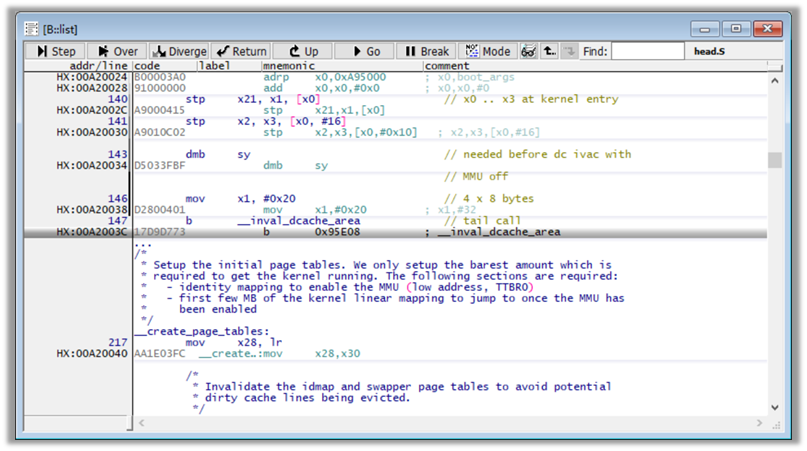 TRACE32——List源代码查看_trace32 data list-CSDN博客