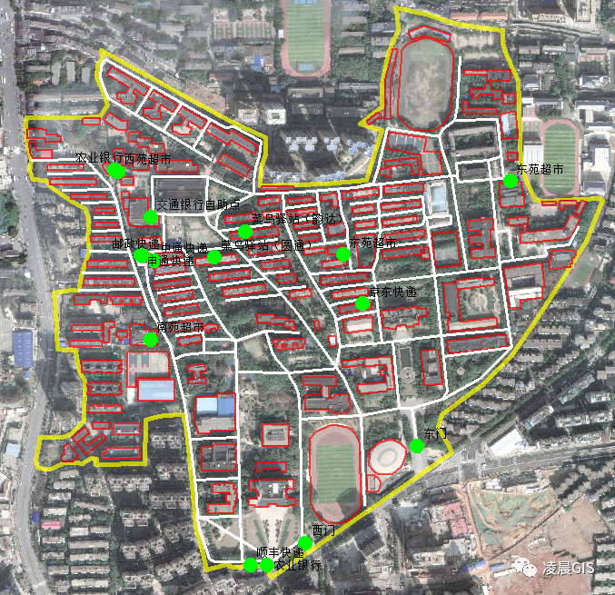 如何利用ArcGIS制作校园地图-CSDN博客