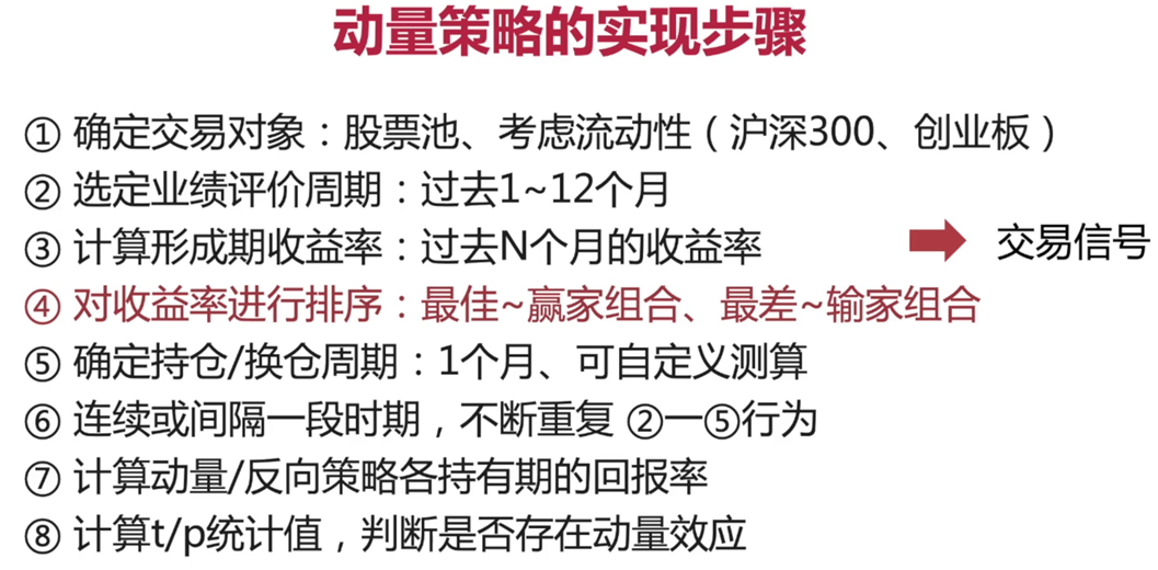 股票python量化交易023 动量策略(上) 量化动量策略 源码 Csdn博客