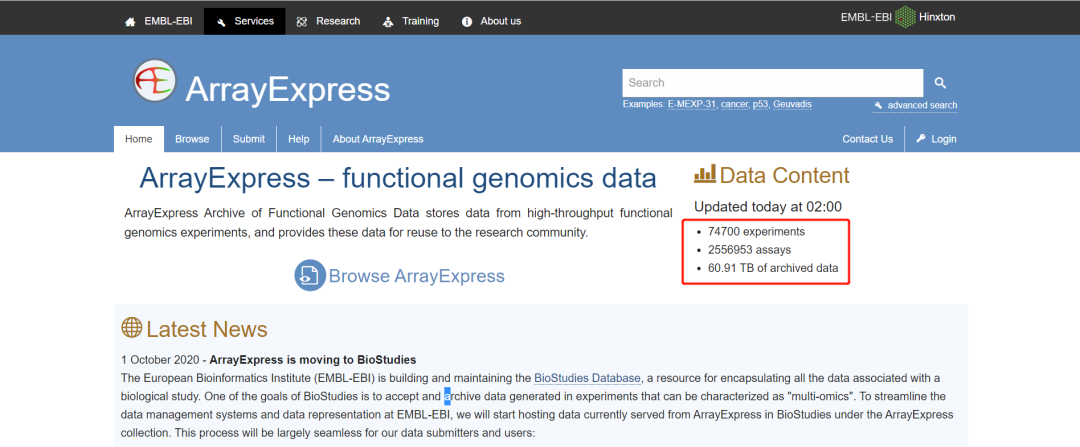 芯片数据分析笔记【04】 | ArrayExpress 数据库介绍-CSDN博客