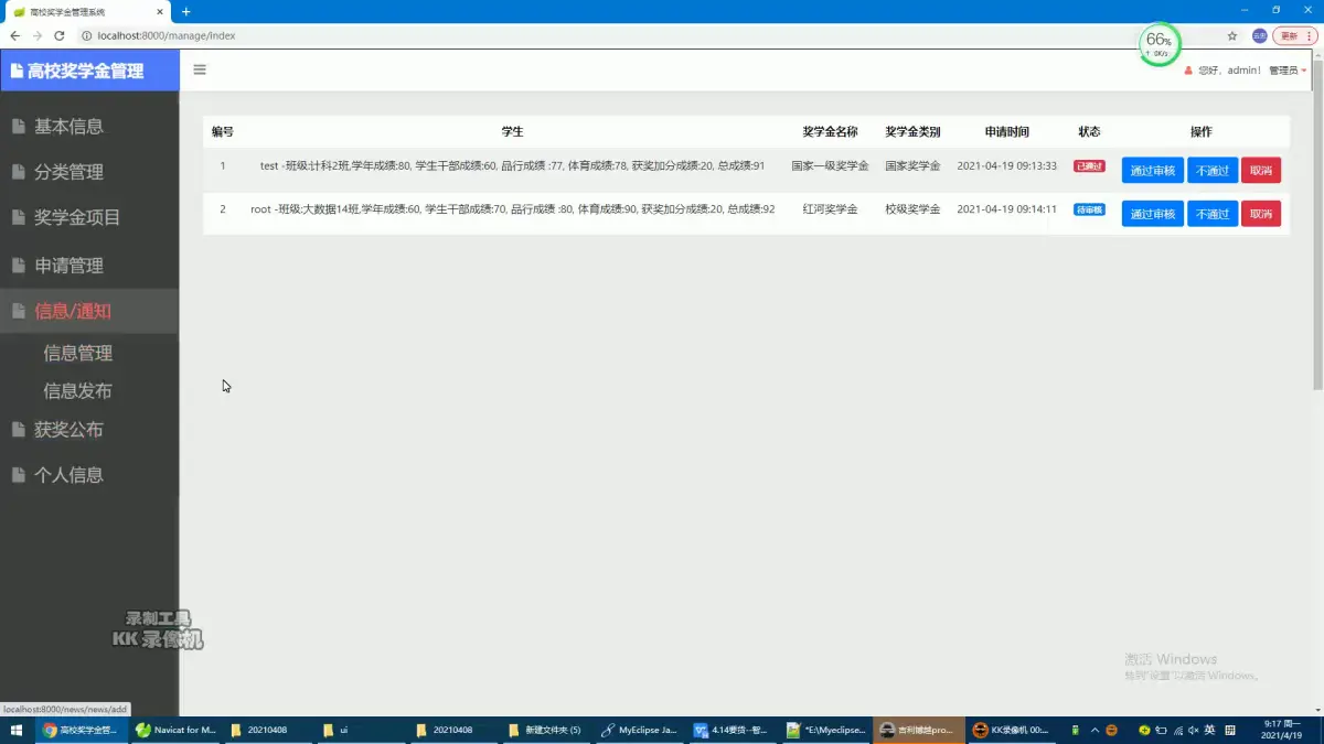 基于java的奖助学金管理系统 Csdn博客 