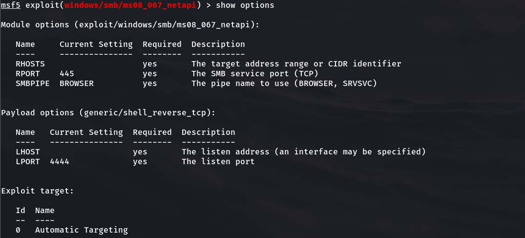 使用MSF 利用 ms08_067 对 XP 进行渗透_msfxph-CSDN博客