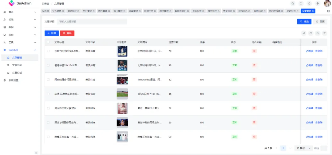 SaiAdmin：智能与效率的完美结合-CSDN博客