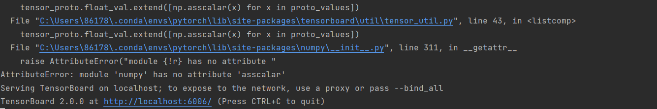 Pytorch Tensorboard Logdir出错 Tensorboard Error Argument Logdir Expected On Csdn博客