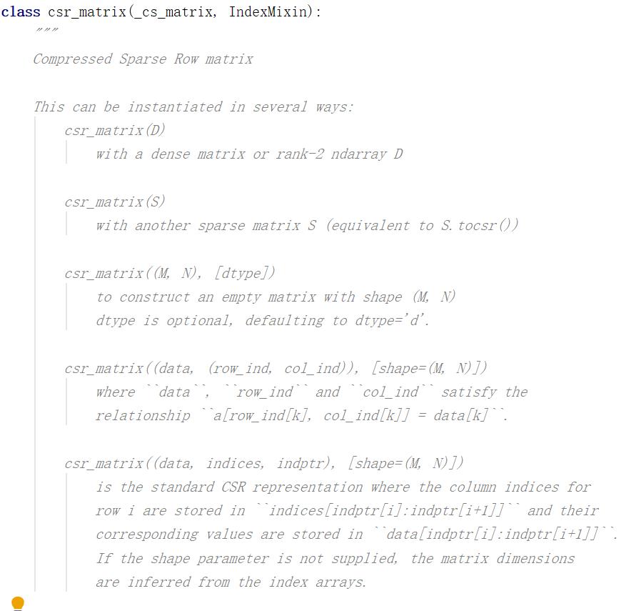 深入简出理解SCIPY.SPARSE.CSR_MATRIX和SCIPY.SPARSE.CSC_MATRIX_sparse csr-CSDN博客