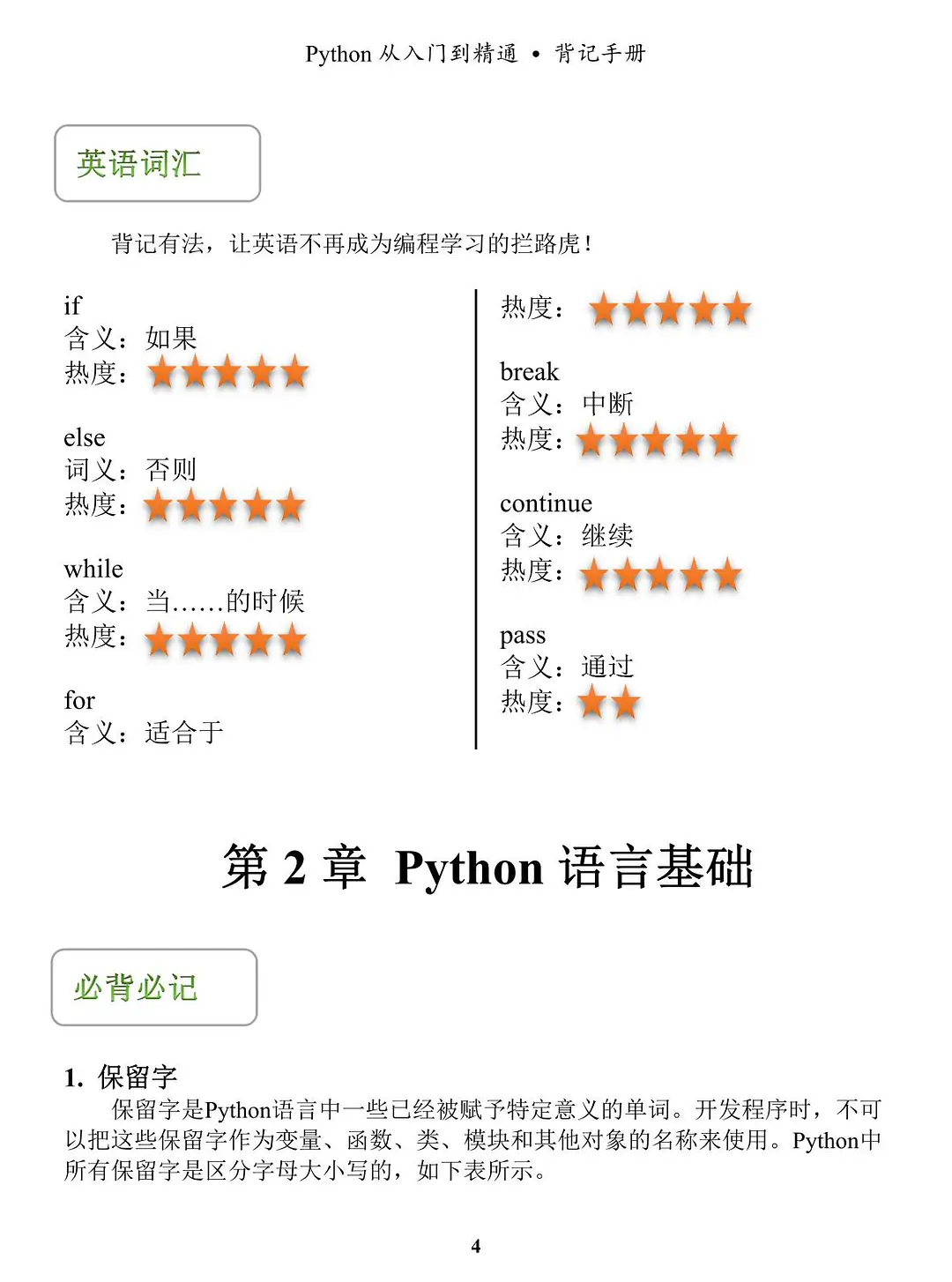 Python 背记手册 Pdf 打包版python背记手册pdf Csdn博客