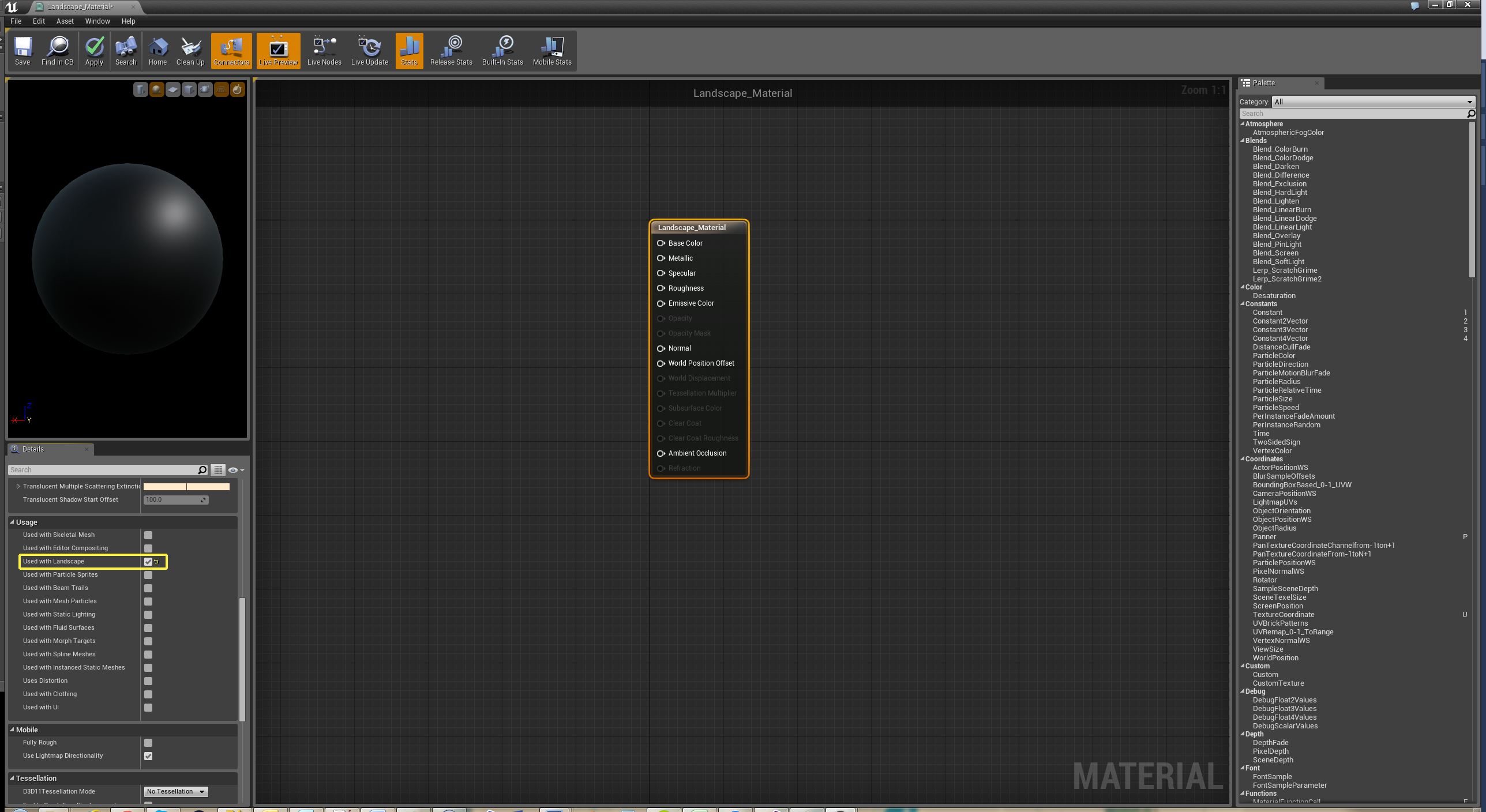 ue4网格转地形_UE4教程：创建地形材质_weixin_39828457的博客-CSDN博客