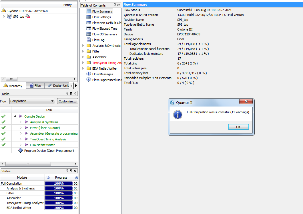 SPI接口设计VHDL代码Quartus仿真_vhdl ssi接口-CSDN博客
