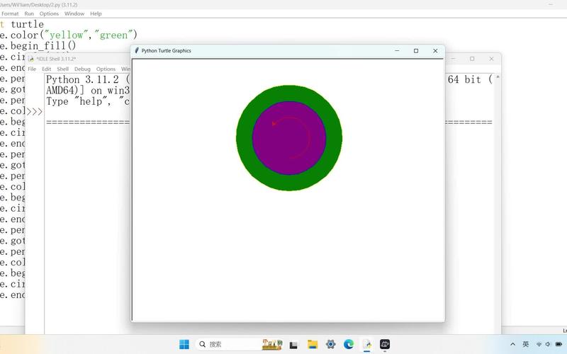 用python画圆代码含turtle,python编程画圆入门_python画圆圈代码-CSDN博客