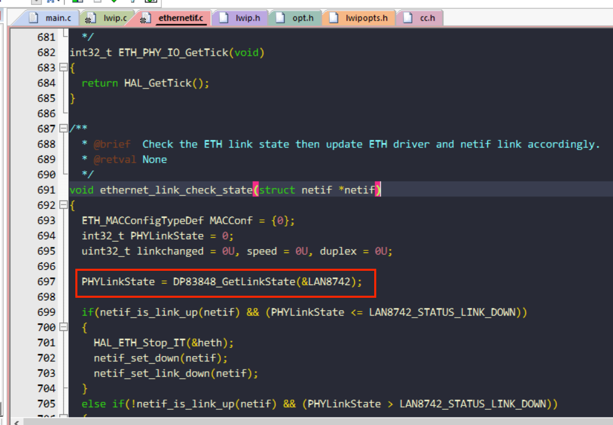 【LWIP】STM32H743/750+CubeMX+AC5/AC6+裸机/FreeRTOS+(ETH)LWIP+DP83848/LAN8720/42——创建可ping模板_lwip ac6 ...