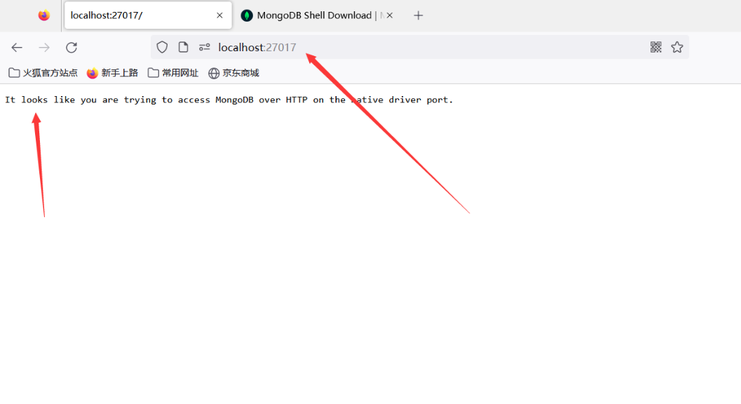 MongoDB安装后，浏览器输入http://localhost:27017/后找不到-CSDN博客
