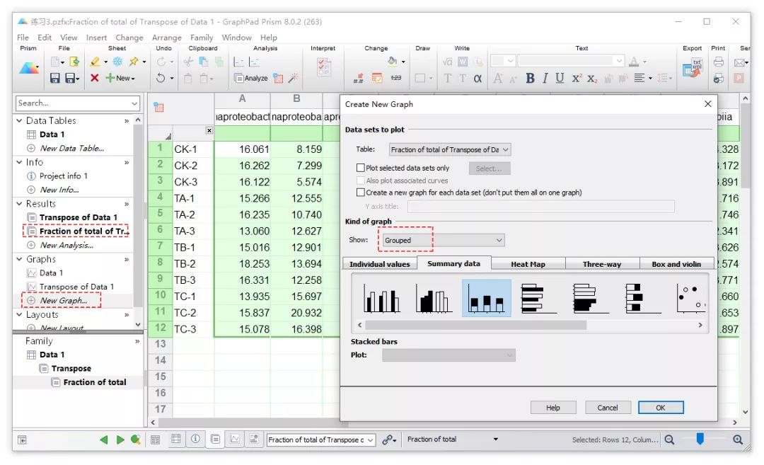excel柱状图堆叠图显示总和_如何用Graphpad Prism绘制两种堆叠图？-CSDN博客