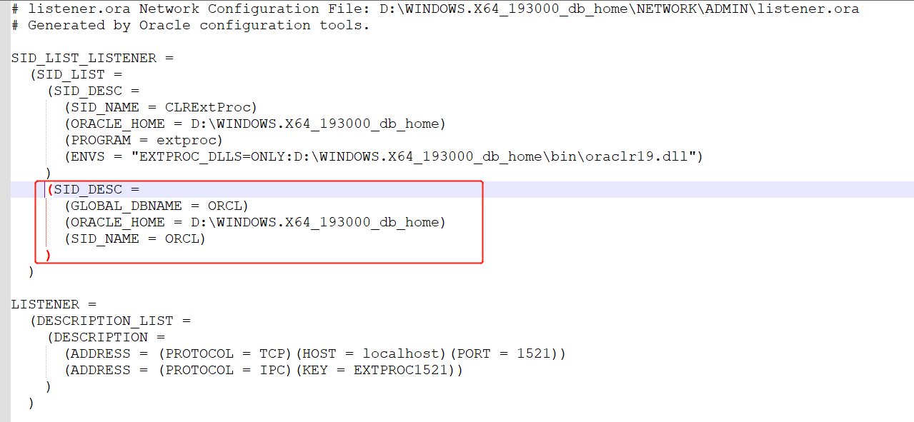 Oracle19c Ora 12514 Tns Listener Does Not Currently Know Of Service Requested In Connect
