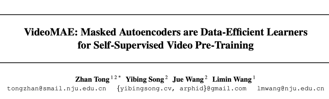 VideoMAE：南大MCG&腾讯AI Lab 提出第一个视频版MAE框架，使用90%甚至95%遮挡，性能SOTA！...-CSDN博客
