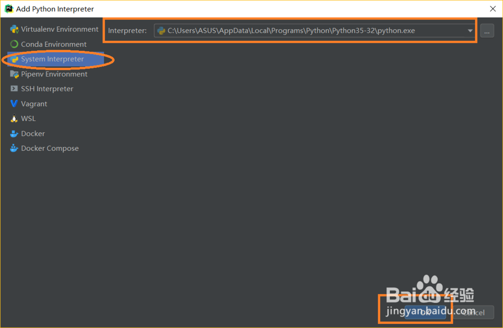  PyCharm No Python Interpreter add Python Interpreter 