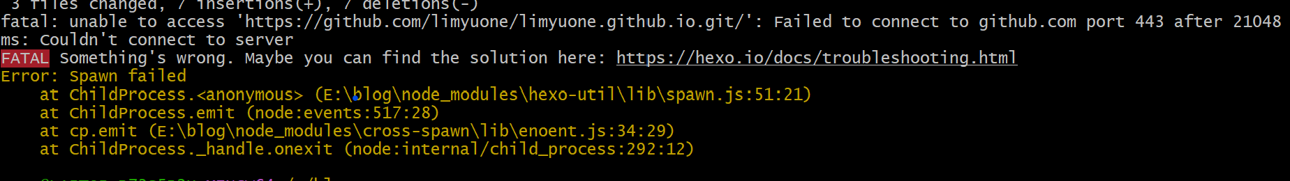 【已解决】hexo报错Error: Spawn failed - limyu - 博客园