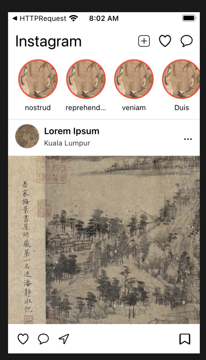 Swiftui 复刻app之仿instagram主页面 教程含源码使用swiftui制作一个社交软件的主页面 Csdn博客