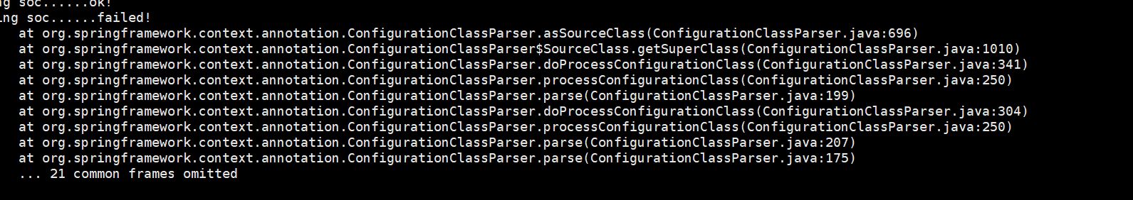 项目启动失败：at org.springframework.context.annotation.ConfigurationClassParser.asSourceClass-CSDN博客