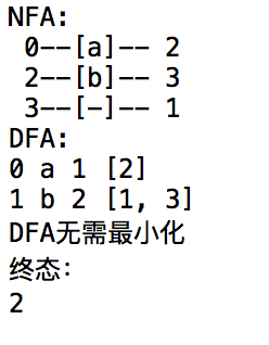正则式转NFA、NFA转DFA（NFA确定化）、DFA转MFA（DFA最小化）三个程序_python做一个程序,将正则表达式转换为nfa-CSDN博客
