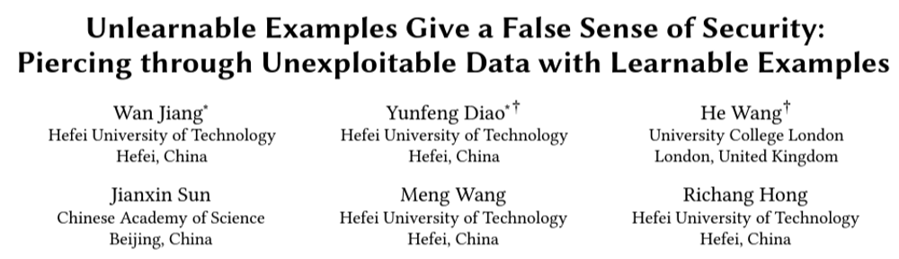 ACM MM 2023 | 通过扩散模型理解不可学习样本对于数据隐私保护的脆弱性-CSDN博客