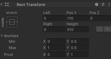 Unity RectTransform中使用stretch模式时代码动态控制Left、Top、Right、Bottom_unity stretch-CSDN博客