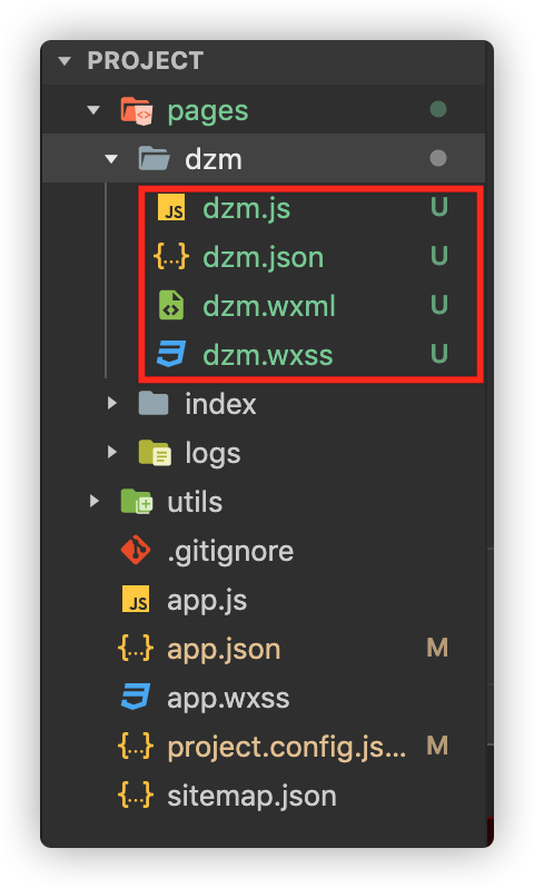 微信小程序 - 新建页面以及 .js .json .wxml .wxss 的作用_jason wxml-CSDN博客