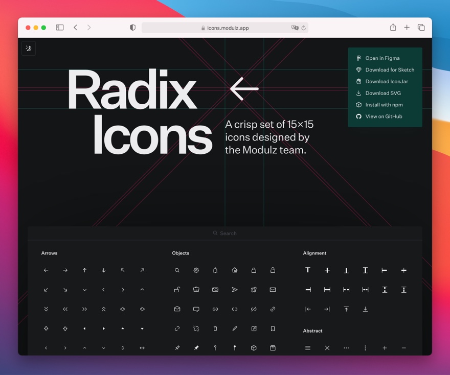 Radix Icons - 一组优雅细腻的免费开源线性图标库-CSDN博客